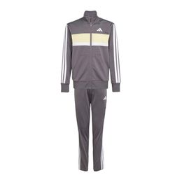 adidas Sportswear Trainingsanzug 'Seasonal Essentials Tiberio' Jungen Größe 176 pastellgelb / schlammfarben / weiß