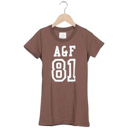 Abercrombie & Fitch Abercrombie & Fitch T-Shirt Damen Gr&ouml;&szlig;e S Second Hand braun