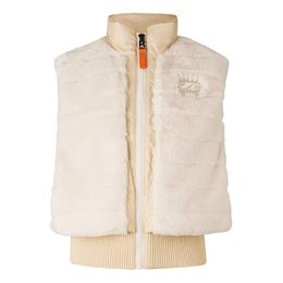 Bogner Weste 'Milena' Jungen Gr&ouml;&szlig;e 128/134 beige / orange / wei&szlig;