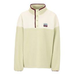 On Vacation Pullover 'Wanderlust' Damen Gr&ouml;&szlig;e XXL mint / weinrot / wollwei&szlig;