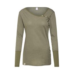 Iriedaily Shirt Damen Gr&ouml;&szlig;e M khaki / wei&szlig;