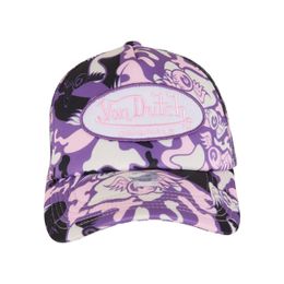 Von Dutch Damen Trucker Cap "Von Dutch TRUCKER TAMPA CAPS"lila camo, 100% Polyester, Caps