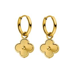 Cala Rose Earrings 'ELEGANT CLOVER' female Gold size One Size