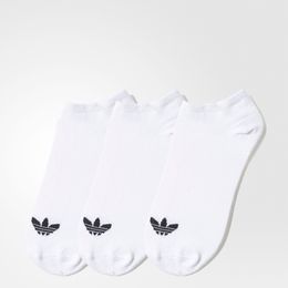 Herren Sportsocken "TREFOIL LINER SOCKEN, 3 PAAR", adidas originals, Gr. 35, weiß, Obermaterial: 73% Baumwolle, 22% Polyester, 3% Polyamid, 2%