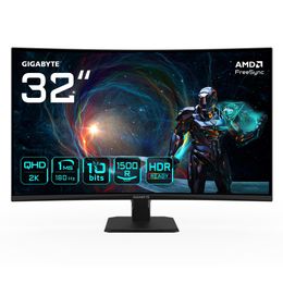 Gigabyte Curved-LED-Monitor "GS32QCA", B:70,1cm H:49,7cm T:23,8cm, schwarz, Monitore, neigbar, Eyesafe 2.0, HDR-Ready-, AMD FreeSync