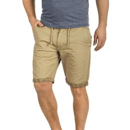 Blend Herren Chinoshorts "BHClaudio"chalk stone, Gr. XL, unifarben, Web, 100% Baumwolle, Hosen, Chino Shorts mit Print am Saumumschlag