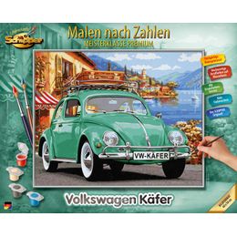 Schipper Kinder Malen nach Zahlen "Meisterklasse Premium - Volkswagen Käfer", bunt, B:41cm H:52cm, Malvorlagen, Made in Germany