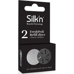 Silk'n SILK'N Hornhautentferner Ersatzschleifscheiben "FreshPedi Refill discs 1 Fine 1 Medium", grau, Hornhautentferneraufsätze