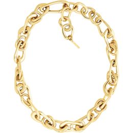 Calvin Klein Damen Gliederkette "CK STATEMENT LINKS", Edelstahl, L: 40,5 B: 12mm, gold, Edelstahl, B:12mm, Halsketten