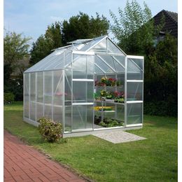 Gew&auml;chshaus Konifera, B:254cm T:317cm, silber, Garten, Gew&auml;chsh&auml;user, "Calisto 8300"