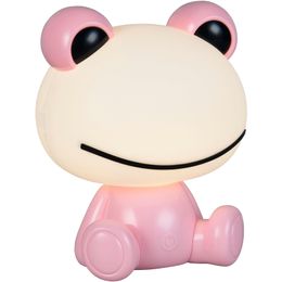 LED Tischleuchte "HOPPER, Kinderzimmer Tischleuchte Nachttischleuchte Frosch Optik, RGB", 1, H: 24,5cm, 1 Stk.rosa, REALITY LEUCHTEN, Leuchten, 0,3W