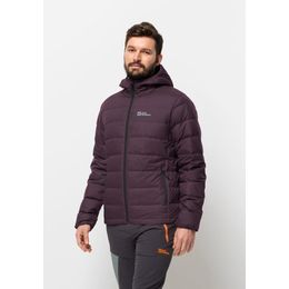 Jack Wolfskin Herren Daunenjacke "ATHER DOWN HOODY M RDS", lila, Gr. L, Obermaterial: 100% Polyester; Futter: 100% Polyester; F&uuml;llung: 90%