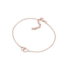 Elli Damen Armband "Herzen Verschlungen Lovely 925 Silber", 16cm, ohne Stein, Silber 925 (Sterlingsilber), rosa, Silber 925 (Sterlingsilber),