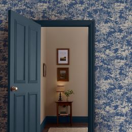 Joules Vliestapete "Animal Forest", B/L: x 10mm, Rollen:blau, Wohnzimmer, Tapeten, Design Tapeten