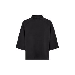 soyaconcept Damen Kurzarmhemd "Soya Concept T-shirt SC-BANU"9999 schwarz, Gr. XXL, Obermaterial: 48% Modal, 48% Polyester, 4% Elasthan, Hemden