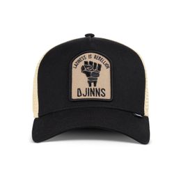 Djinns Damen Trucker Cap "Djinns Trucker Cap HFT Rebellion"schwarz, beige, 60% Baumwolle, 40% Polyester, Caps