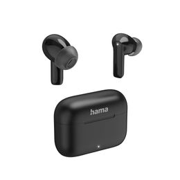 Hama Bluetooth-Kopfhörer "Bluetooth Kopfhörer (TWS, Headphones, kabellos, In-Ear, ANC, ENC, App)"schwarz, Kopfhörer, Fast Charge, Mikrofon,