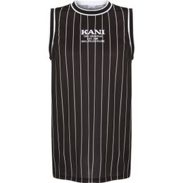 Karl Kani Damen Tanktop "Karl Kani Herren KM232-001-4 KK Retro Pinstripes Basketball Tank"schwarz, weiß, Gr. S, 100% Polyester, Tops