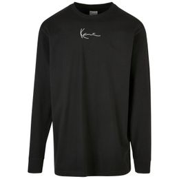 Karl Kani Damen Longsleeve "Karl Kani Herren KKMQ22002BLK SMALL SIGNATURE L/S BLK"schwarz, Gr. XS, bedruckt, 100% Baumwolle, Shirts