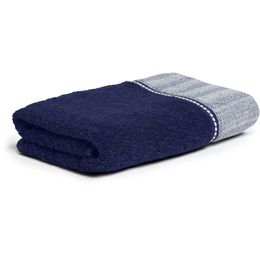 M&ouml;ve Handtuch M&Ouml;VE, B:50cm L:100cm, gr&uuml;n, Walkfrottier, Obermaterial: 85% Baumwolle, 10% Viskose, 5% Leinen, Handt&uuml;cher, "Brooklyn Uni", mit