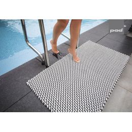 Fu&szlig;matte Pad, B:72cm H:15mm L:130cm, beige, Kunstfaser, Au&szlig;enbereich, Teppiche, "POOL, Schmutzfangmatte", handgewebt, In- und Outdoor geeignet, auch