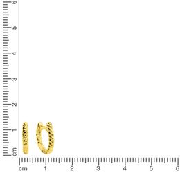 Firetti Damen Paar Creolen "Schmuck Geschenk Silber 925 Ohrschmuck Ohrringe Kugeln", 11,5mm, Silber 925 (Sterlingsilber), gold, Silber 925