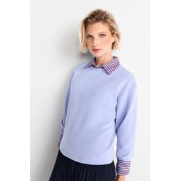 RICHROYAL Damen Sweatshirt "2409 T Peach Crew", lila, Gr. XL, Sweatware, Obermaterial: 52% Modal, 42% Polyester, 6% Elasthan, Sweatshirts,