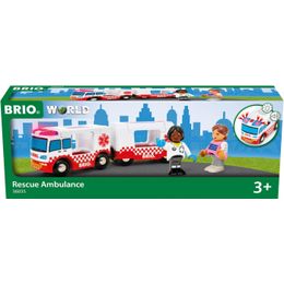 Brio Kinder Spielzeug-Auto "Brio Rettungswagen", bunt, Spielzeugfahrzeuge, mit Licht- & Soundeffekt