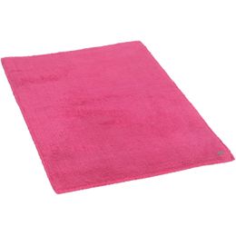 Badematte Tom Tailor HOME, H:20mm, pink, Baumwolle, Badematten, "Cotton Double Uni", Badteppich, Uni Farben, rechteckig & quadratisch erhältlich