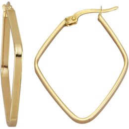 Firetti Damen Paar Creolen "Schmuck Geschenk Gold 375 Ohrschmuck Ohrringe", Gelbgold 375, gold, Gelbgold 375, Ohrringe