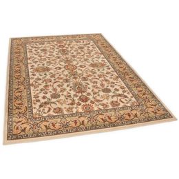 Wollteppich Theko, B:240cm H:12mm L:340cm, beige, Wolle, Wohnzimmer, Teppiche, "Turan 808", reine Wolle, Orient-Optik, ideal im Wohnzimmer &