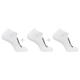 Salomon Herren Sportsocken "EVERYDAY LOW 3-PACK", Gr. M, weiß, Obermaterial: 73% Baumwolle, 25% Polyamid, 2% Elasthan, uni, Socken