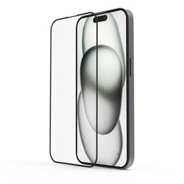 Hama Displayschutzglas "Displayschutzglas f&uuml;r iPhone 15 (Panzerglas, D3O, Montagehilfe)", transparent, Displayfolien