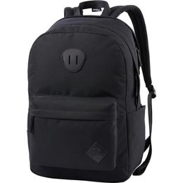 Nitro Kinder Freizeitrucksack "Urban plus", schwarz, Nylon, Polyester, Polyethylen, Rucksäcke, Daypack, Streetpack im Retro-Look, Alltagsrucksack,