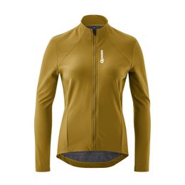 Gonso Damen Radtrikot "SITIVO TRIKOT THERM W"senf, Gr. 42, 57% Polyamid, 28% Polyester, 15% Elasthan, Trikots, Damen Fahrradtrikot langarm,