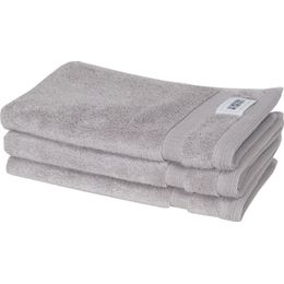 Sch&ouml;ner Wohnen Kollektion G&auml;stehandtuch, B:30cm L:50cm, grau, SCH&Ouml;NER WOHNEN-KOLLEKTION, Frotteevelours, Obermaterial: 100% Baumwolle, Handt&uuml;cher, "Cuddly", schnell trocknende