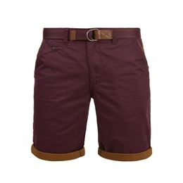 Blend Herren Chinoshorts "BHNeji"wine rot, Gr. XXXL, unifarben, Web, 100% Baumwolle, Hosen, Chino Shorts mit umgeschlagenen Hosenbeinen in