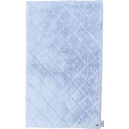 Badematte Tom Tailor HOME, H:20mm, blau, Baumwolle, Badematten, "Cotton Diamond", Uni Farben, Pastell Farben, Rauten, reine Baumwolle, weich &