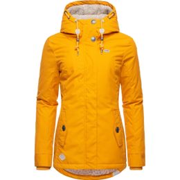 Ragwear Damen Winterjacke "Monade", gelb, Gr. M, Obermaterial: 65% Polyester, 35% Baumwolle, Futter 100% Polyester, Wattierung 100% Polyester,