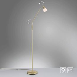 Paul Neuhaus Stehlampe "PINO", 1, Ø 23cm H: 111cm, 1 Stk., braun, Wohnzimmer, Leuchten