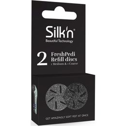 Silk'n SILK'N Hornhautentferner Ersatzschleifscheiben "FreshPedi Refill discs 1 Medium 1Coarse", schwarz, Hornhautentferneraufsätze