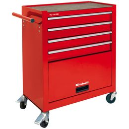 Einhell Werkstattwagen "TC-TW 100", B:38cm H:72,4cm T:67cm, rot, Werkstattwagen, 4 Schubladen
