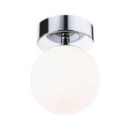 Paulmann LED Deckenleuchte "Selection Bathroom Gove IP44 3000K 5W Satin, Glas/Metall", 1, Ø 12cm H: 16cm, 1 Stk., weiß, Wohnzimmer, Leuchten
