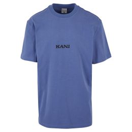 Karl Kani Damen Langarmshirt "Karl Kani Herren KM234-037-2 KK Small Retro Tee"dusty blau, Gr. M, bedruckt, 100% Baumwolle, Shirts