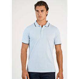 LINDBERGH Herren Poloshirt "LINDBERGH Poloshirt"soft blau, Gr. XL, Obermaterial: 100% Baumwolle, Shirts
