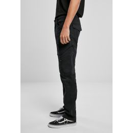 Brandit Herren Cargohose "Brandit Herren Adven Slim Fit Cargo Pants"schwarz, Gr. L, unifarben, 98% Baumwolle, 2% Elasthan, Hosen