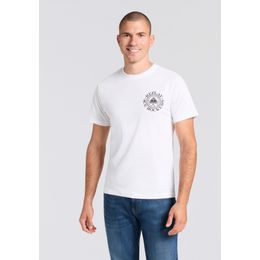 Replay Damen T-Shirtweiß, Gr. L, Jersey, Obermaterial: 100% Baumwolle, Shirts, Kontrastfarbener Replay- Druck