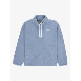 Roxy M&auml;dchen Strickfleece-Pullover "LUCKY GIRL", blau, Gr. 16, Obermaterial: 100% Polyester, Pullover
