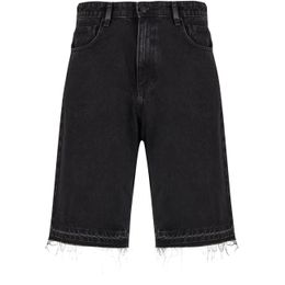 2Y STUDIOS Herren Shorts "2Y Studios Joran Open Hem Baggy Shorts"washed schwarz, Gr. 31, unifarben, 100% Baumwolle, Hosen