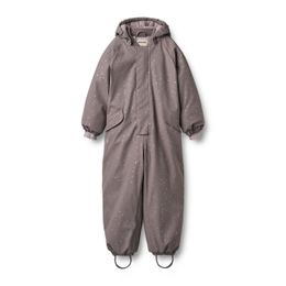 Wheat M&auml;dchen Jumpsuit "Wheat Wintersuit Ludo"lila stone stars, Gr. 104, 100% Polyester (Recycelt), Overalls
